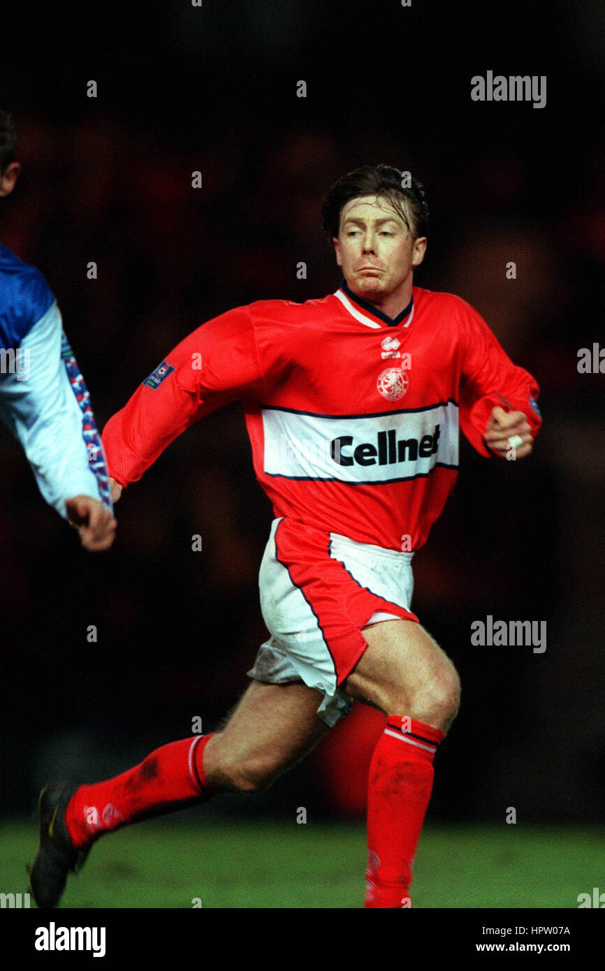CRAIG HIGNETT MIDDLESBROUGH FC 26 January 1998 Stock Photo - Alamy