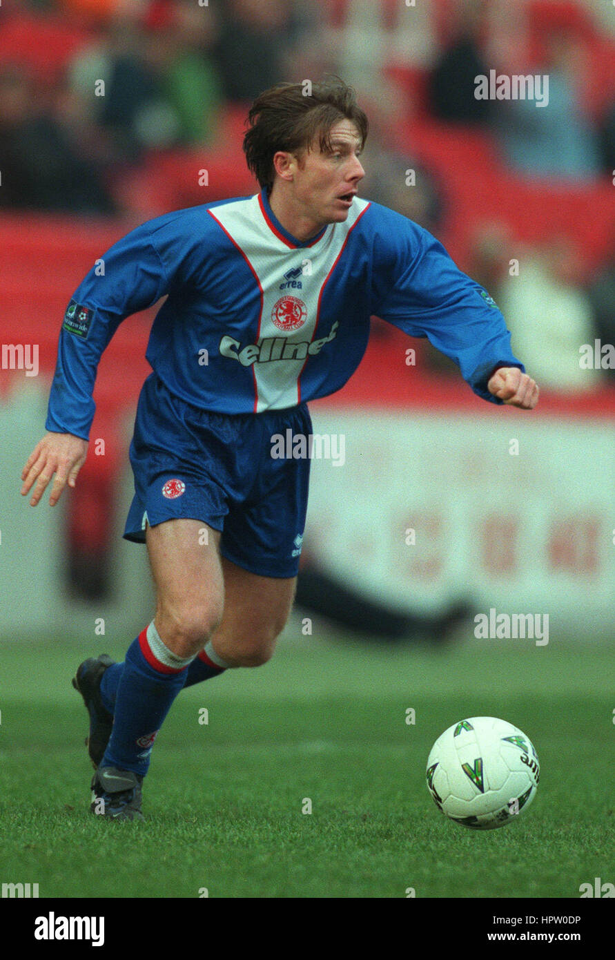 CRAIG HIGNETT MIDDLESBROUGH FC 02 February 1998 Stock Photo - Alamy
