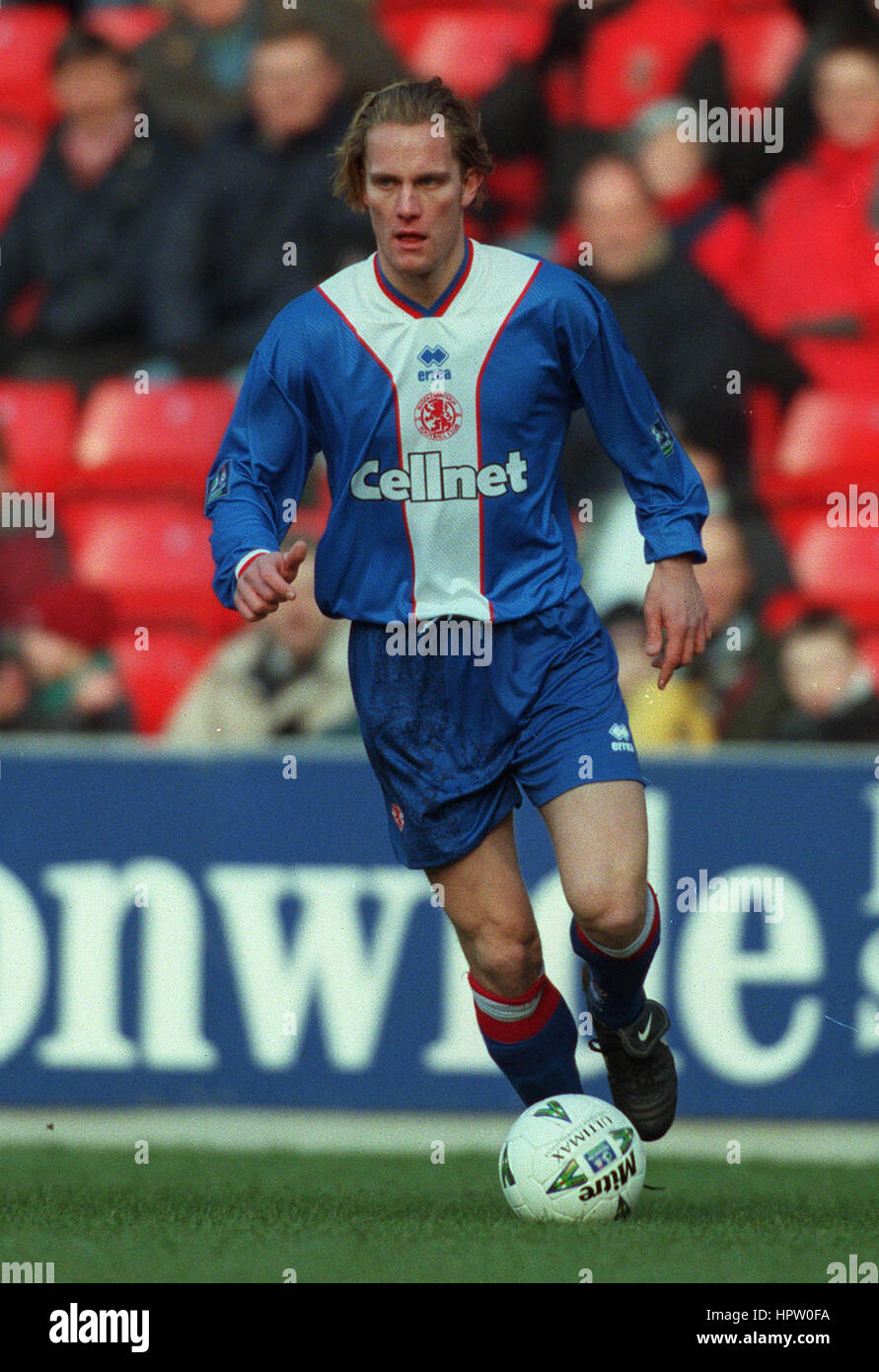 MIKKEL BECK MIDDLESBROUGH FC 02 February 1998 Stock Photo - Alamy