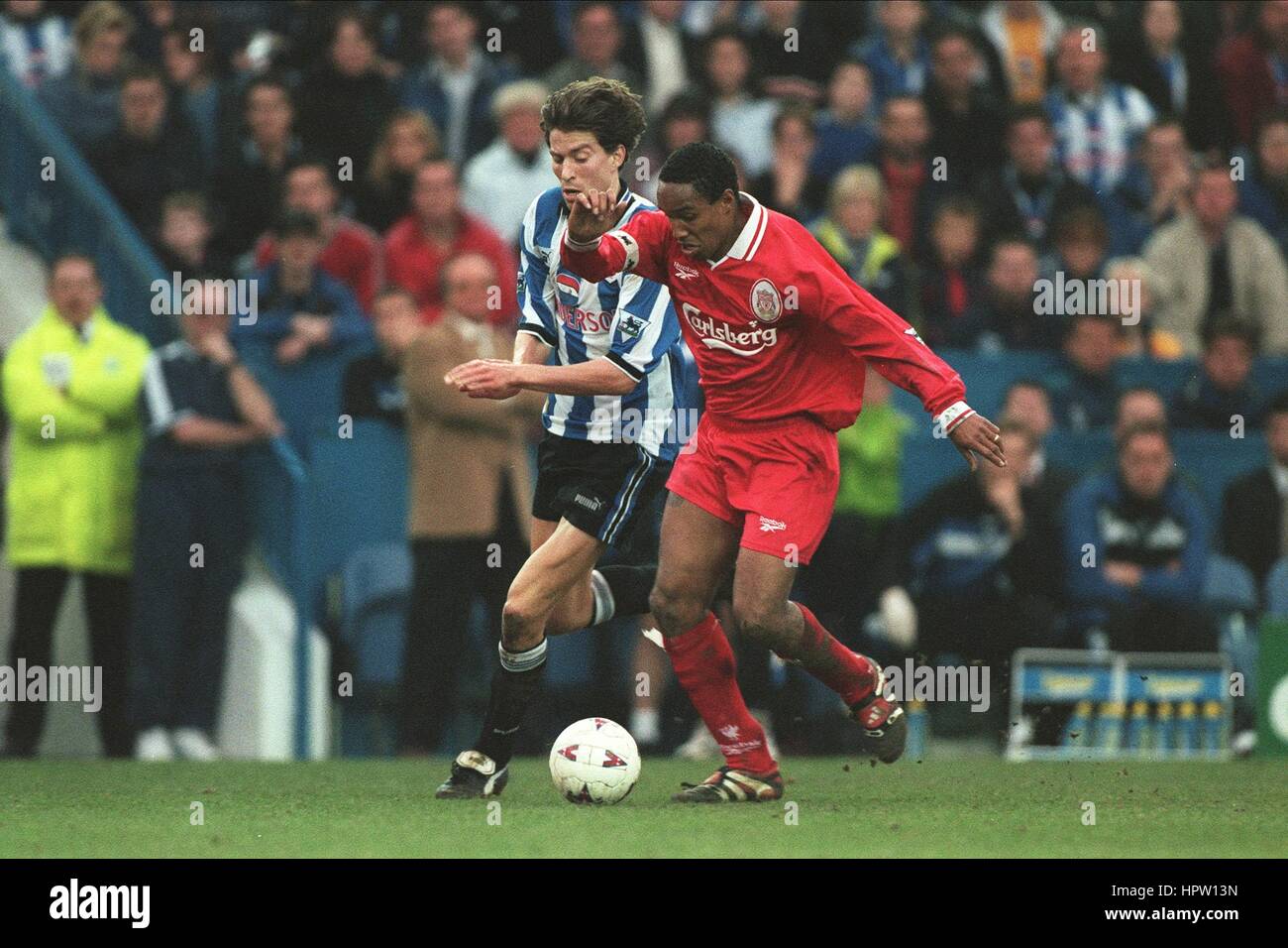 PAUL INCE & PETTER RUDI SHEFFIELD WED V LIVERPOOL FC 16 February 1998 ...