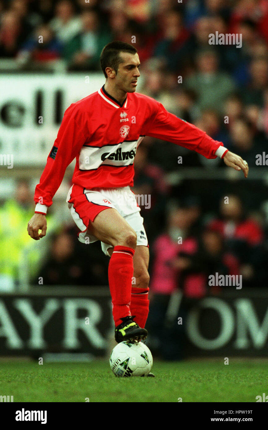 MARCO BRANCA MIDDLESBROUGH FC 23 February 1998 Stock Photo - Alamy