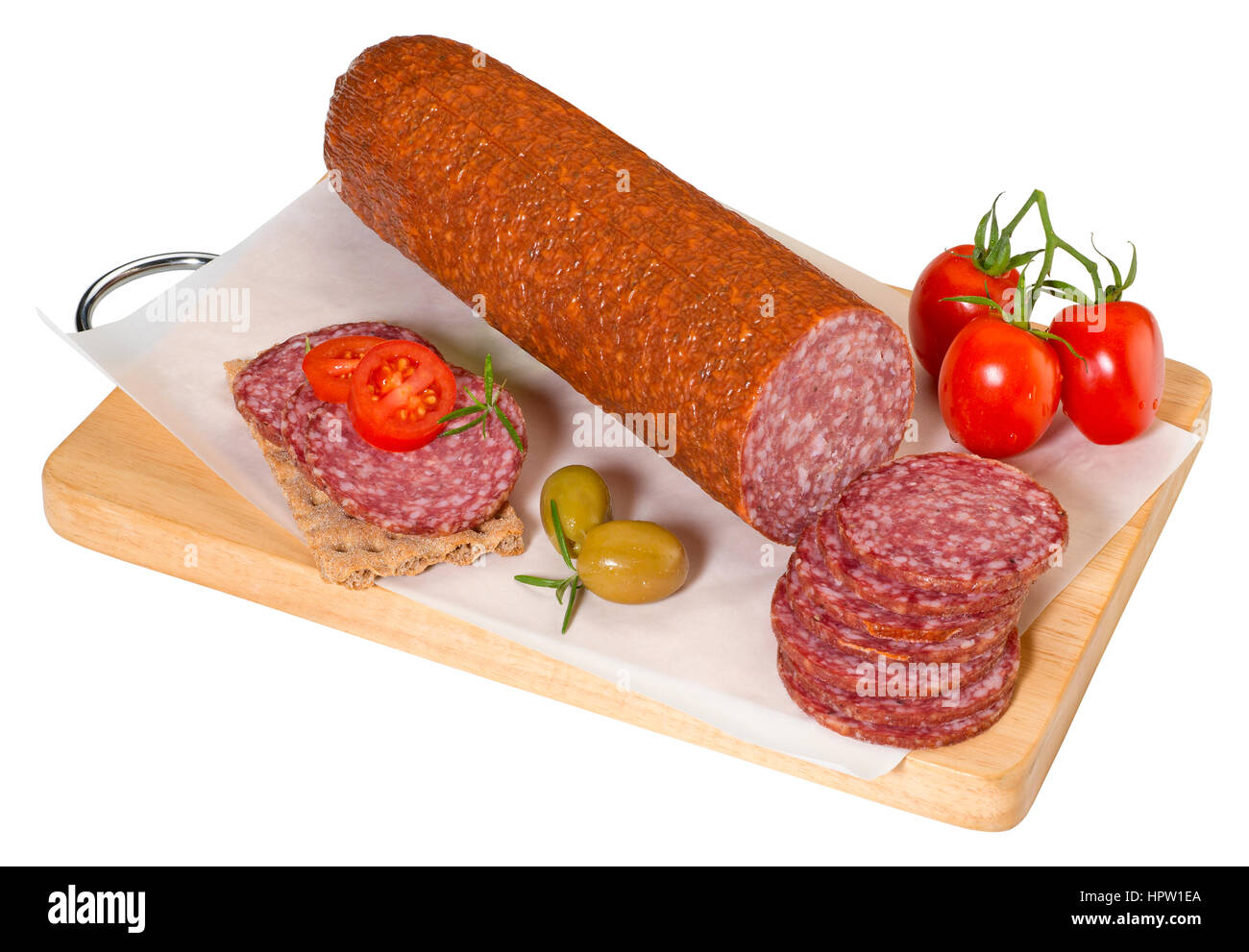 Hungarian salami hi-res stock photography and images - Alamy