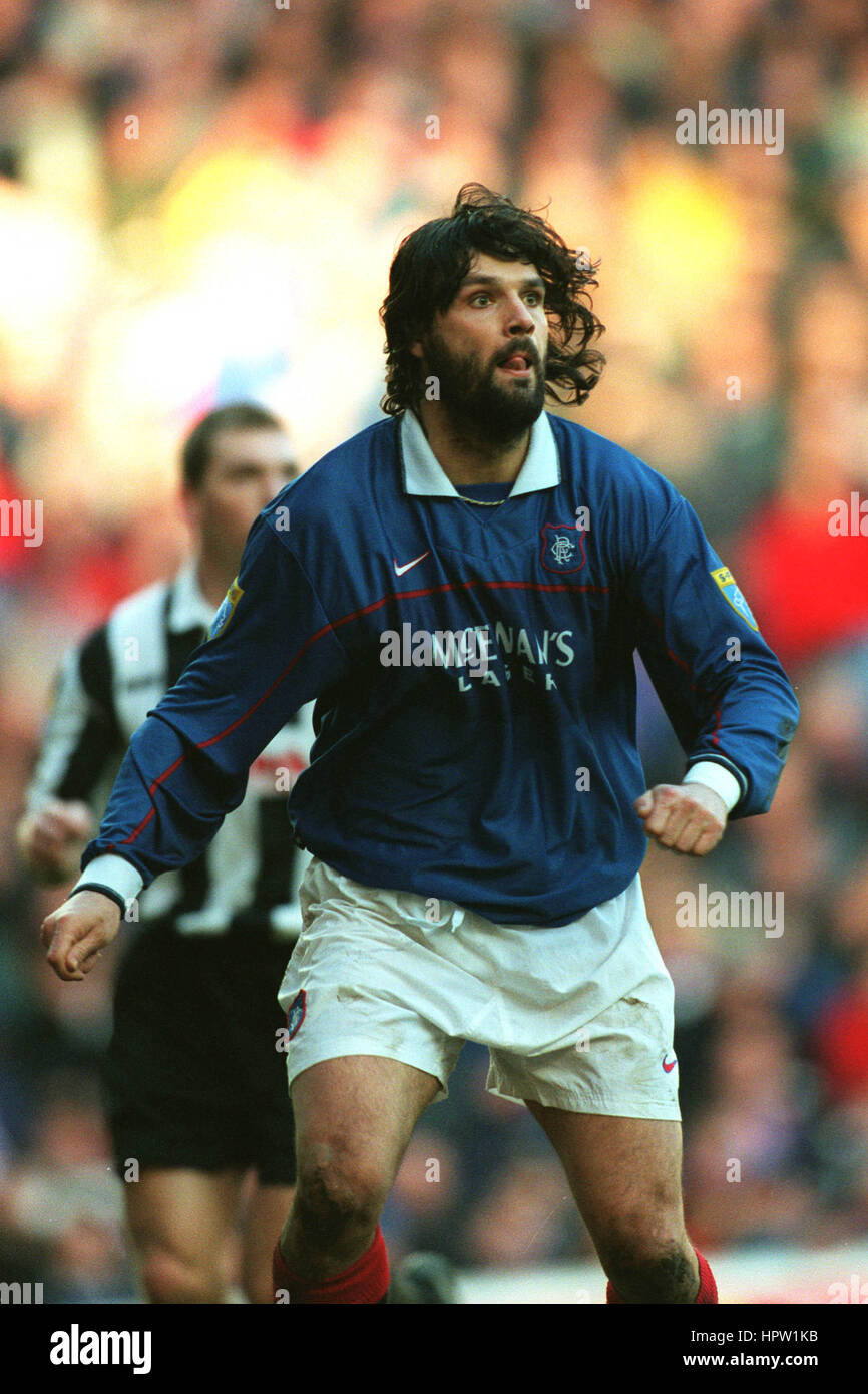MARCO NEGRI GLASGOW RANGERS FC 27 February 1998 Stock Photo - Alamy