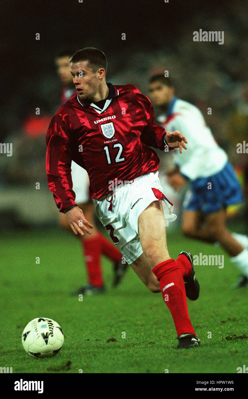 JAMIE CARRAGHER ENGLAND B & LIVERPOOL FC. 03 March 1998 Stock Photo - Alamy