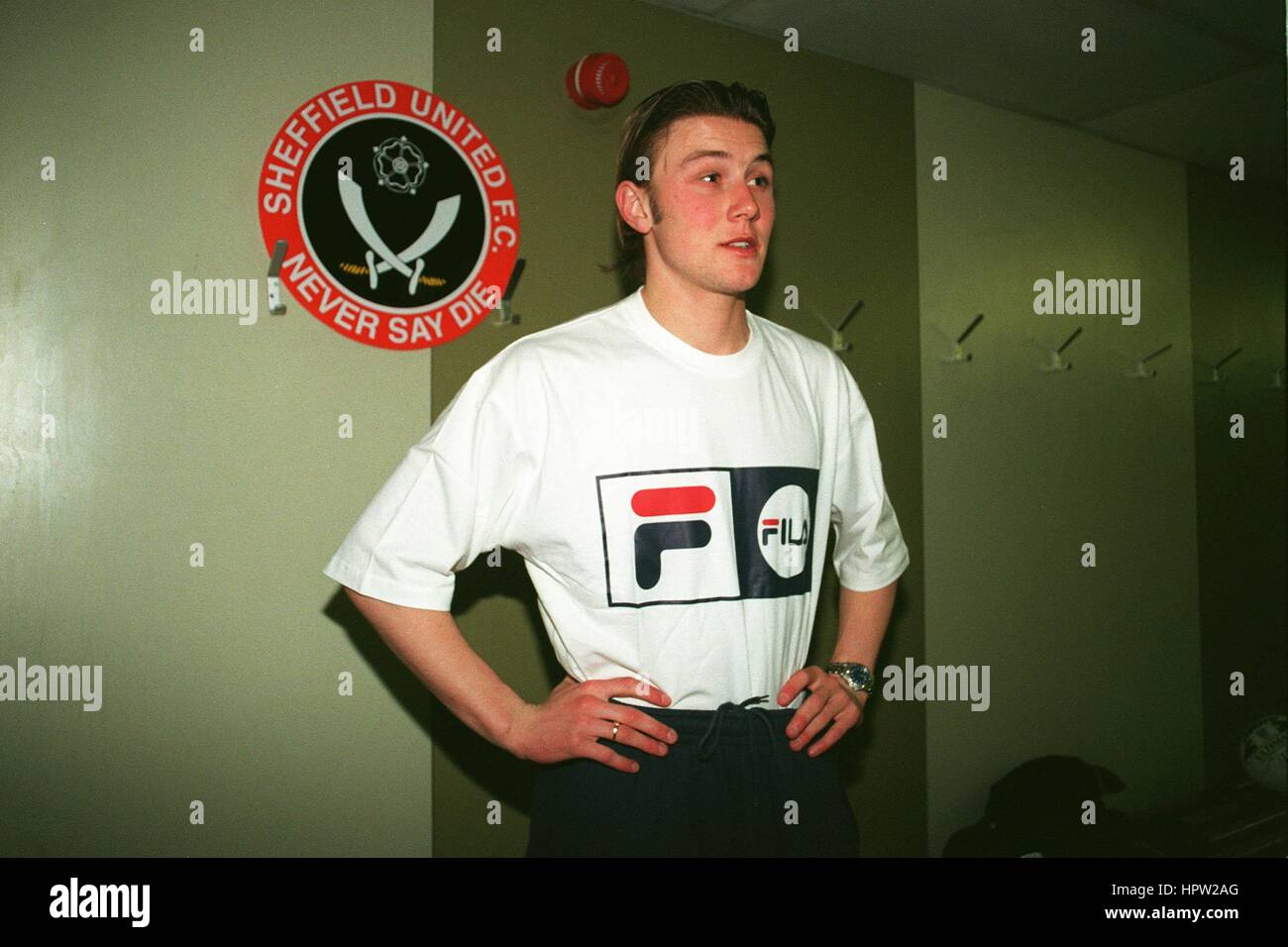 WAYNE QUINN SHEFFIELD UNITED FC 19 March 1998 Stock Photo - Alamy