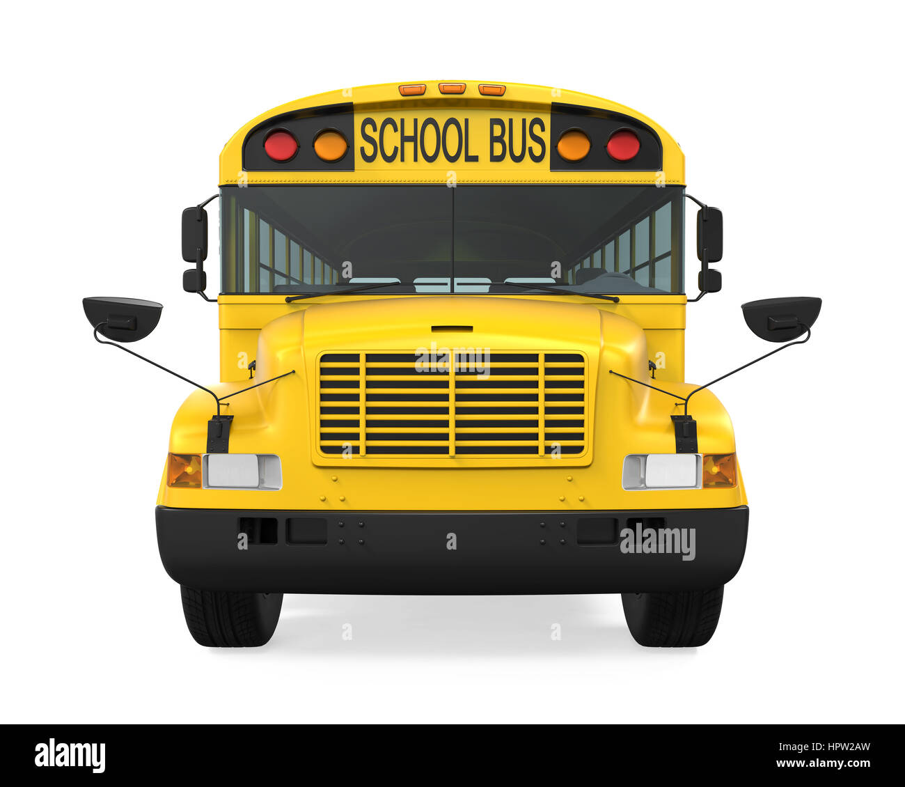 School Bus Isolated Stock Photo - Alamy