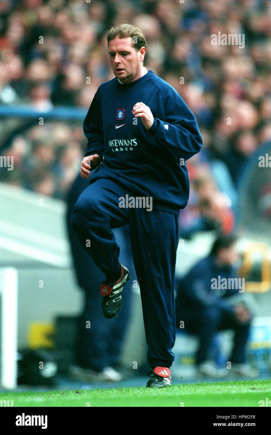 PAUL GASCOIGNE GLASGOW RANGERS FC 23 March 1998 Stock Photo - Alamy