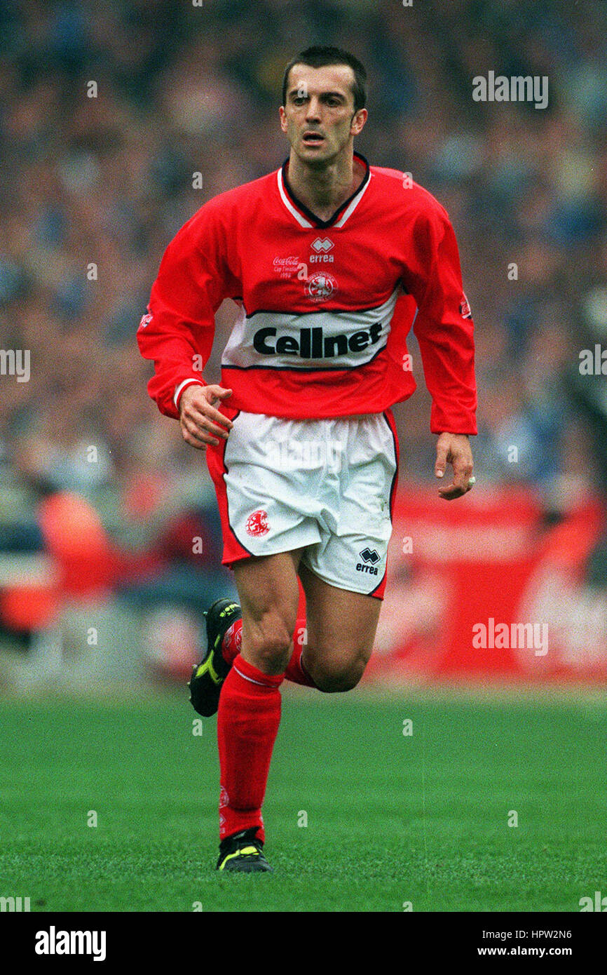 MARCO BRANCA MIDDLESBROUGH FC 30 March 1998 Stock Photo - Alamy