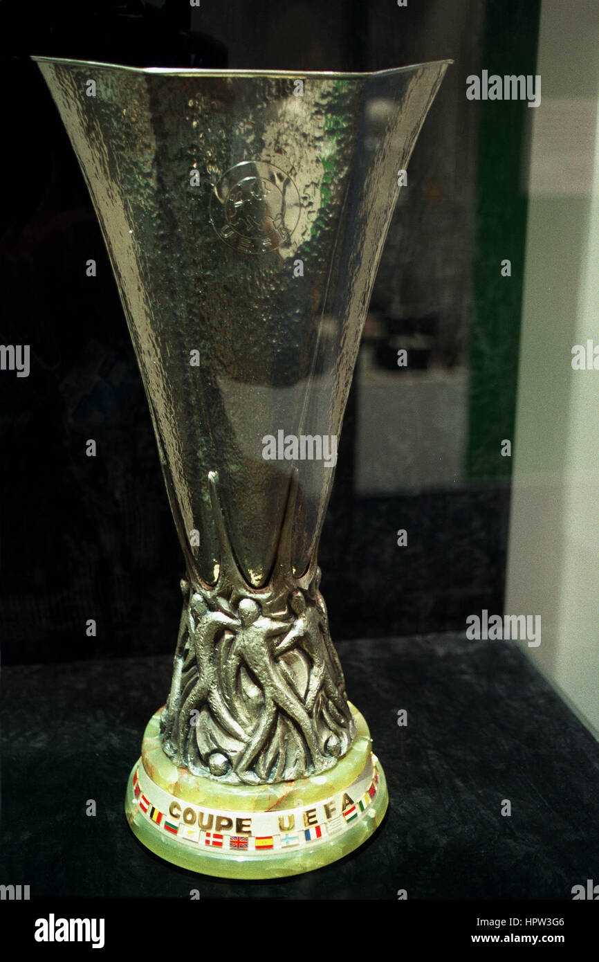Uefa cup trophy hi-res stock photography and images - Alamy