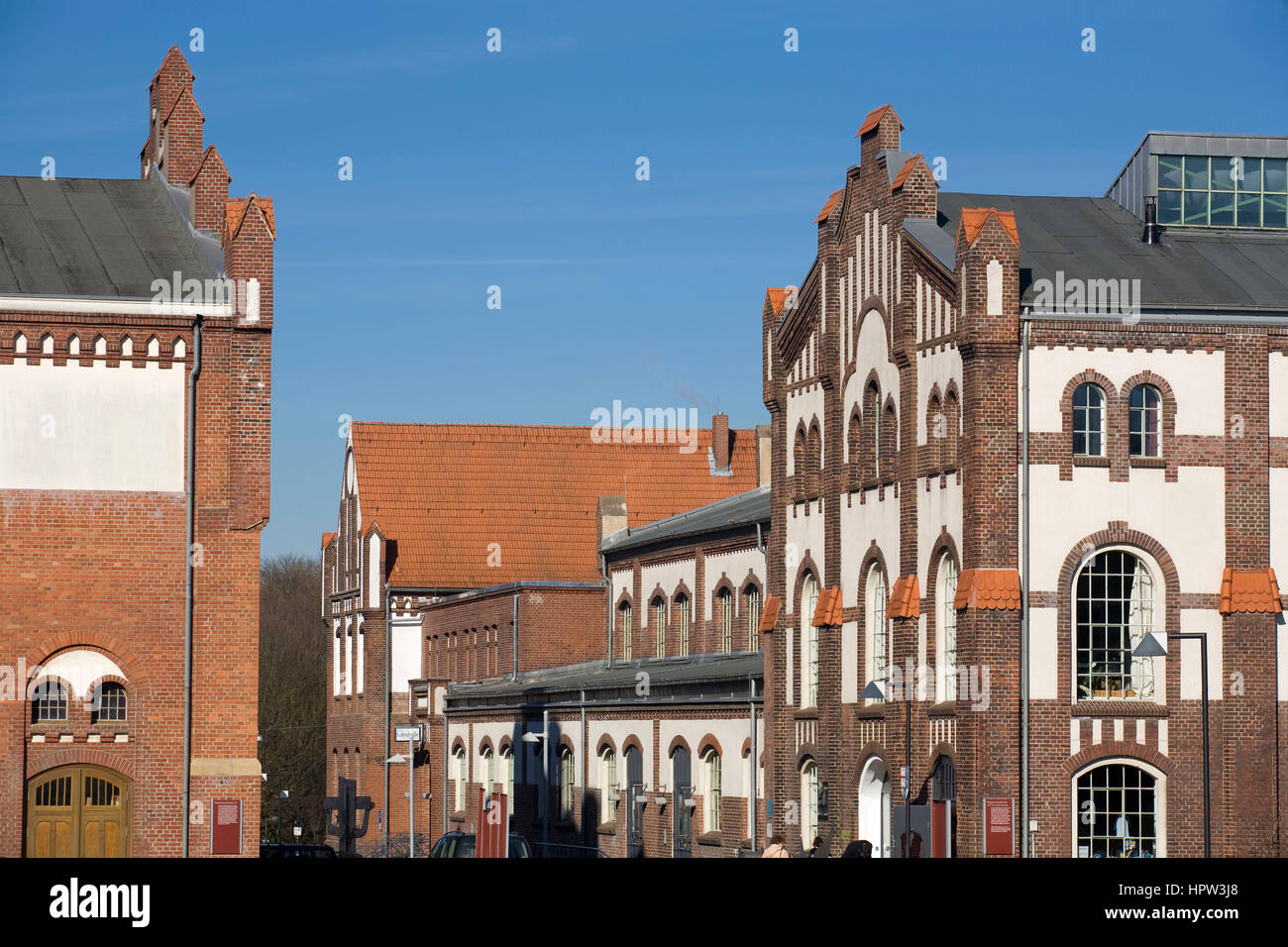 Germany, Waltrop, the old coal-mine Waltrop, the architecture of the ...