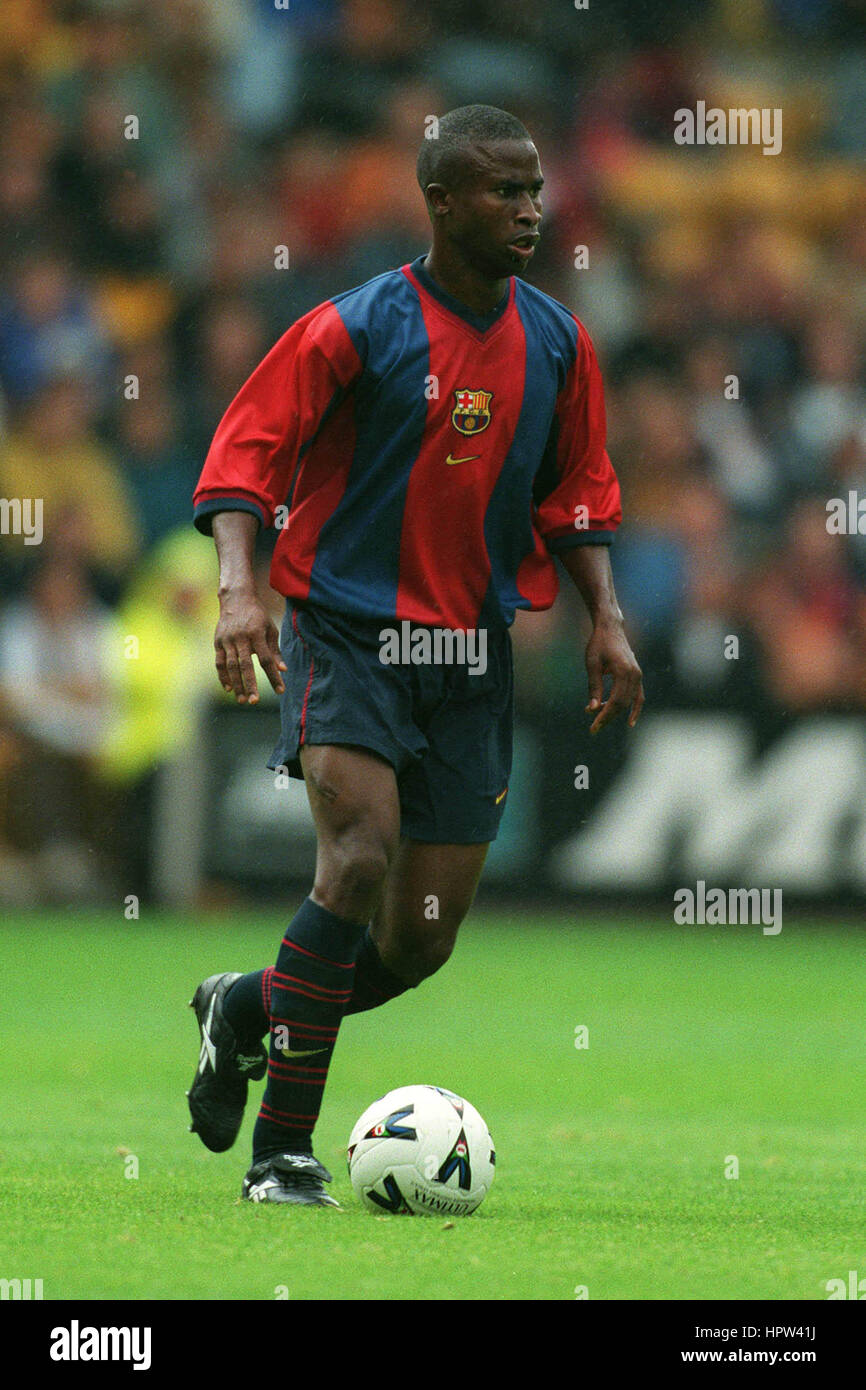 SAMUEL OKUNOWO BARCELONA 03 August 1998 Stock Photo - Alamy