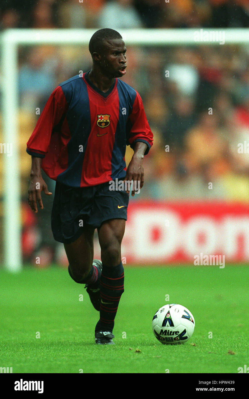 SAMUEL OKUNOWO BARCELONA 03 August 1998 Stock Photo - Alamy