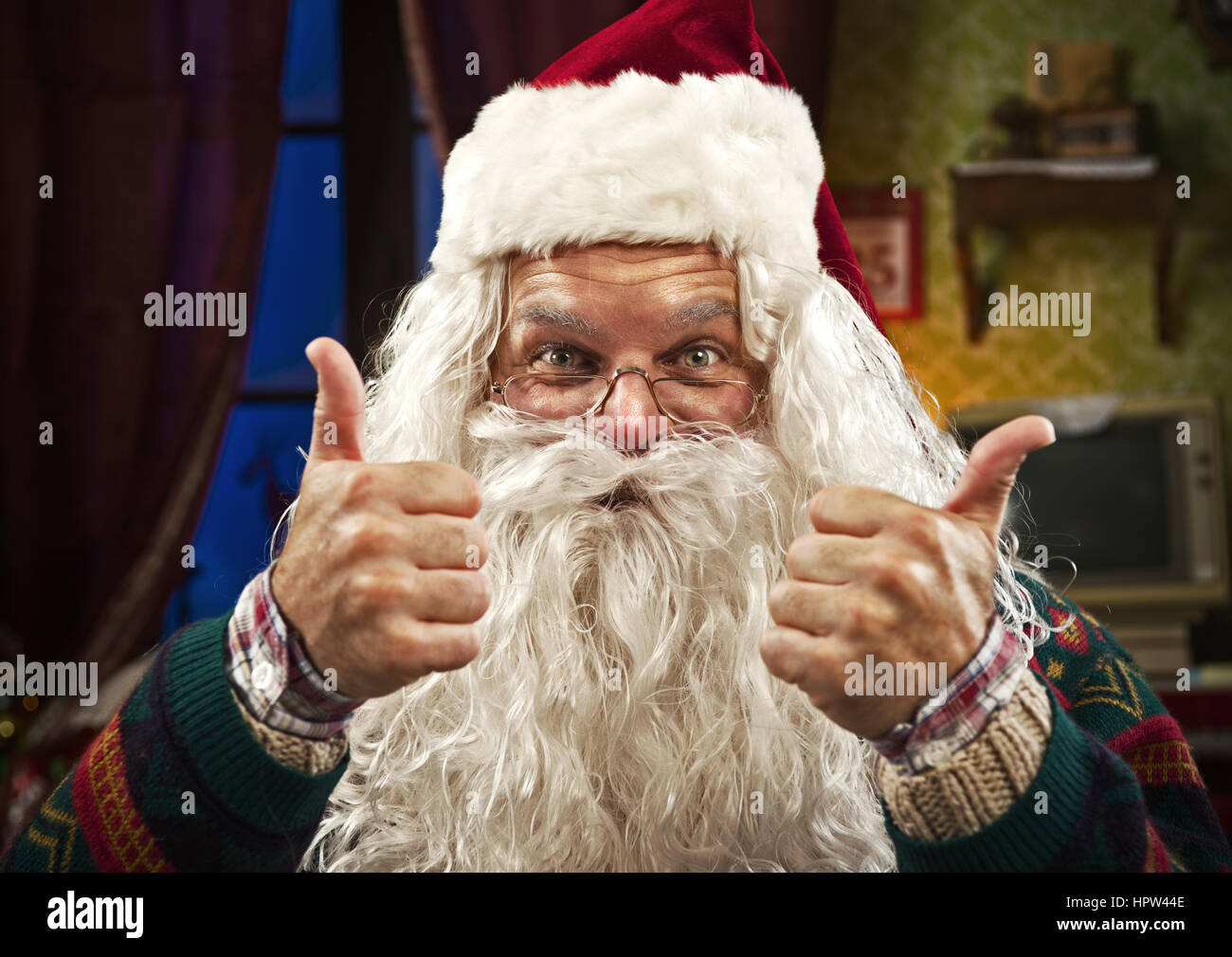 Real santa claus hi-res stock photography and images - Alamy