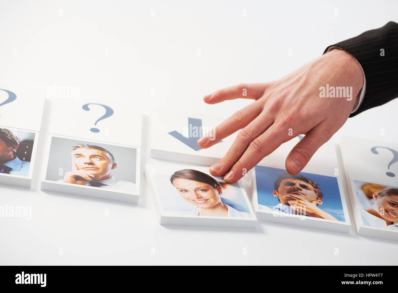 Human Resources concept. Portraits of a group of business people Stock ...