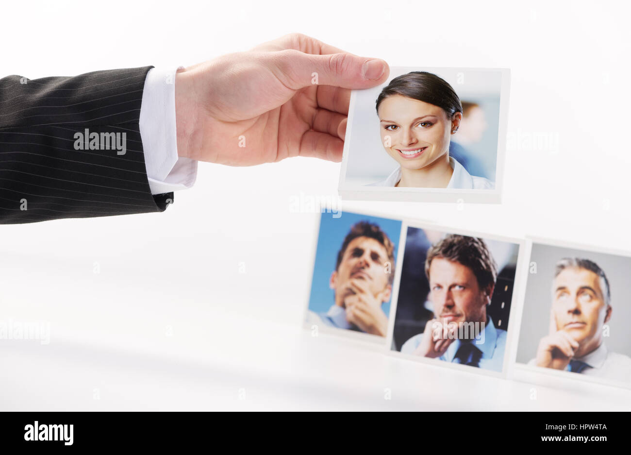 Human Resources concept. Portraits of a group of business people Stock ...
