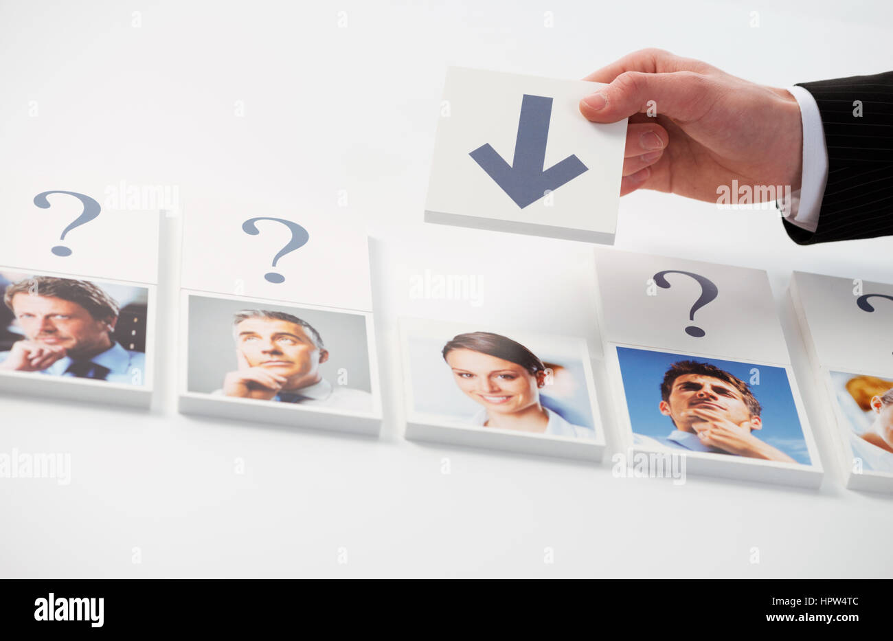 Human Resources concept. Portraits of a group of business people Stock ...