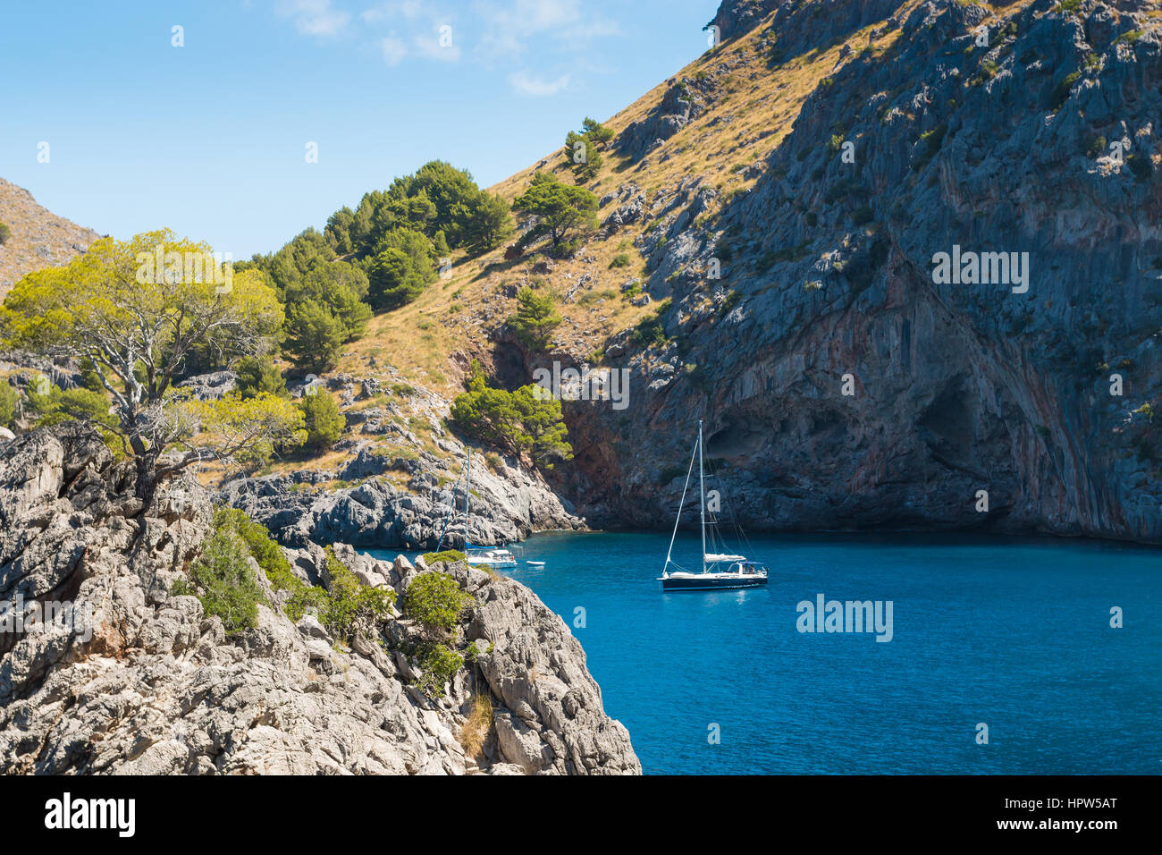 Sa Calobra beach in Spain Stock Photo - Alamy