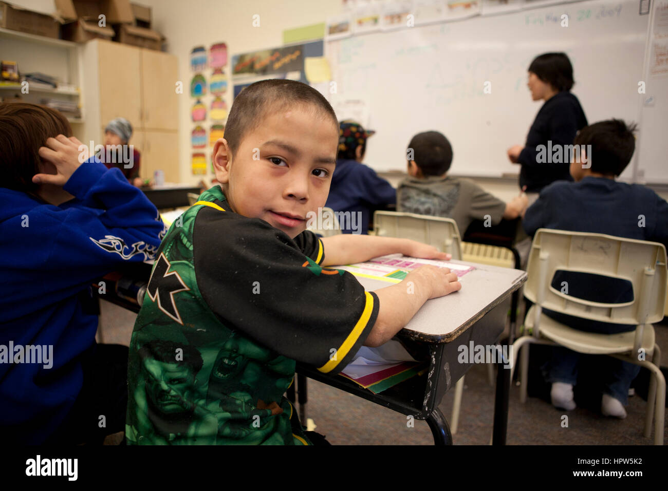 Inuit boy on the North Pole Stock Photo - Alamy