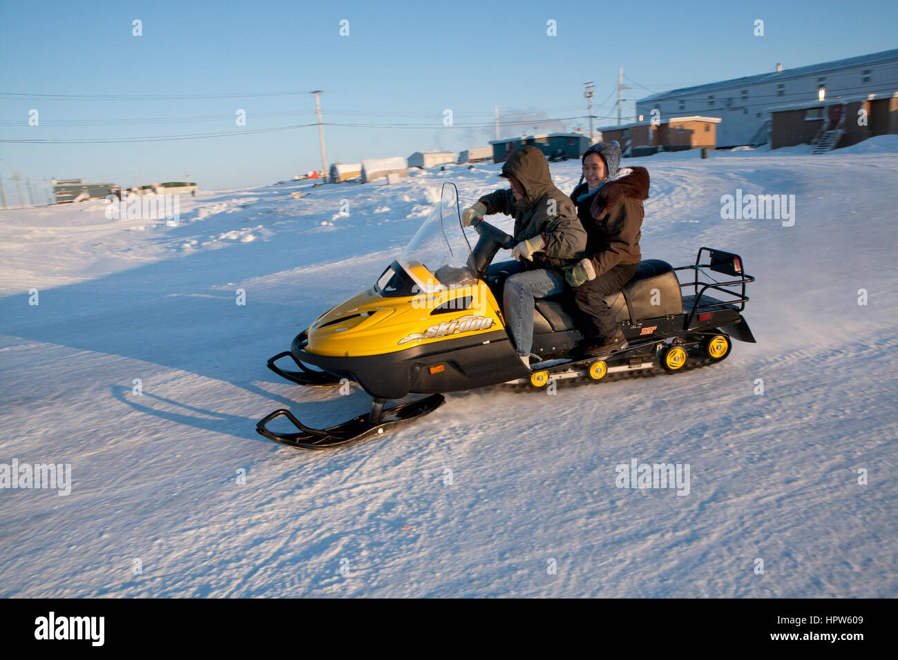 Inuit snow mobile hi-res stock photography and images - Alamy