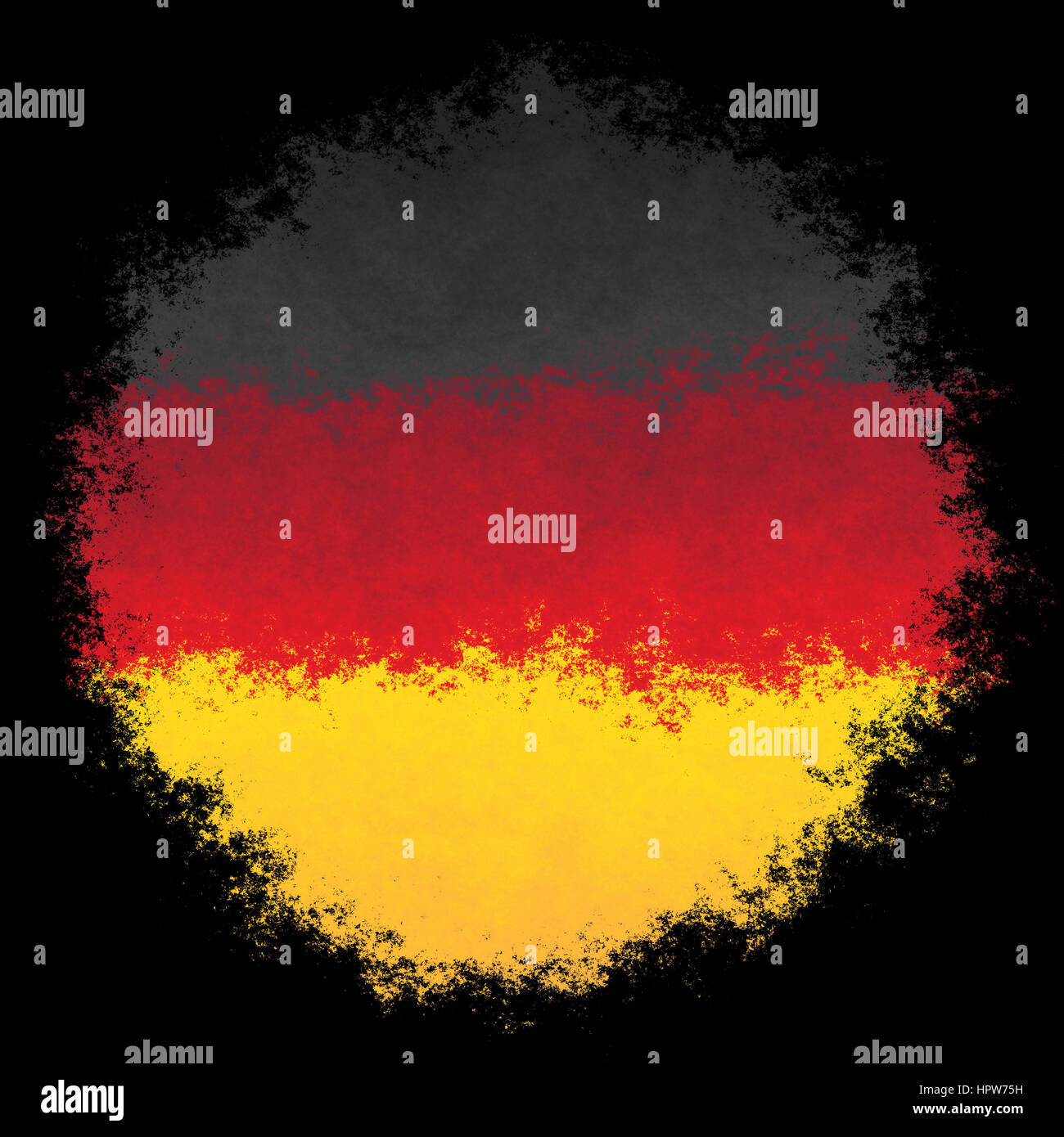 Color spray stylized flag of Germany on white background Stock Photo ...