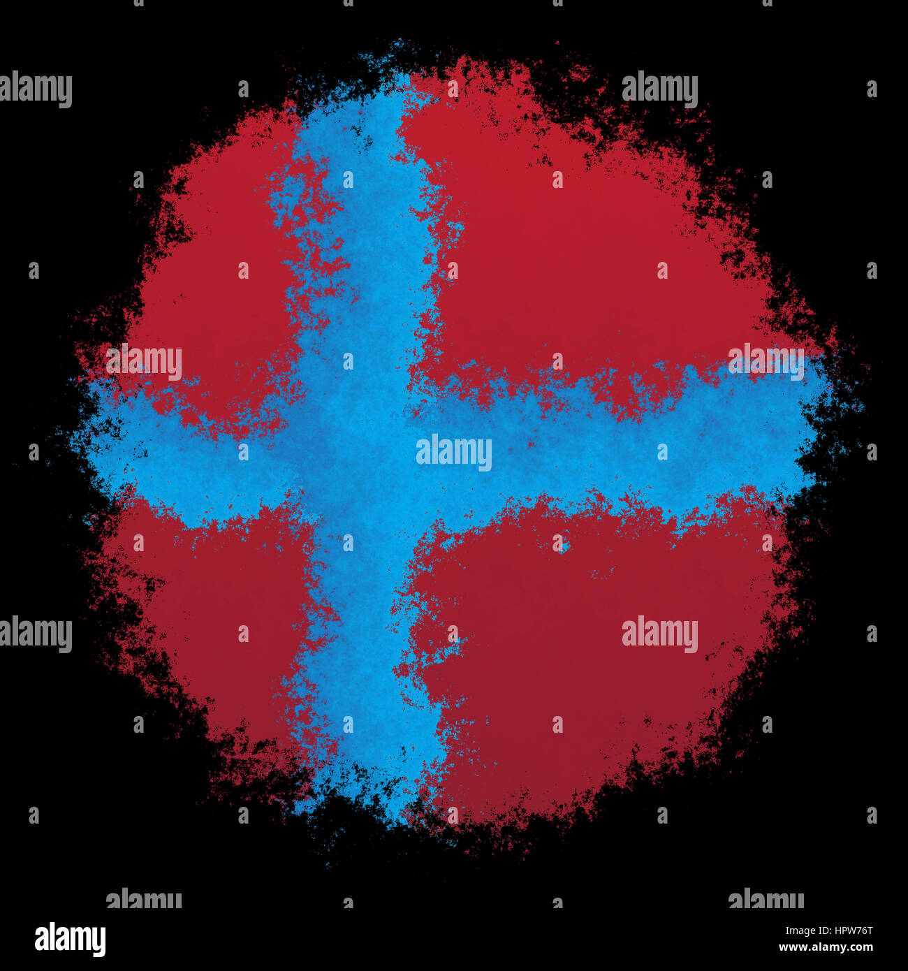 Color spray stylized flag of Norway on black background Stock Photo - Alamy