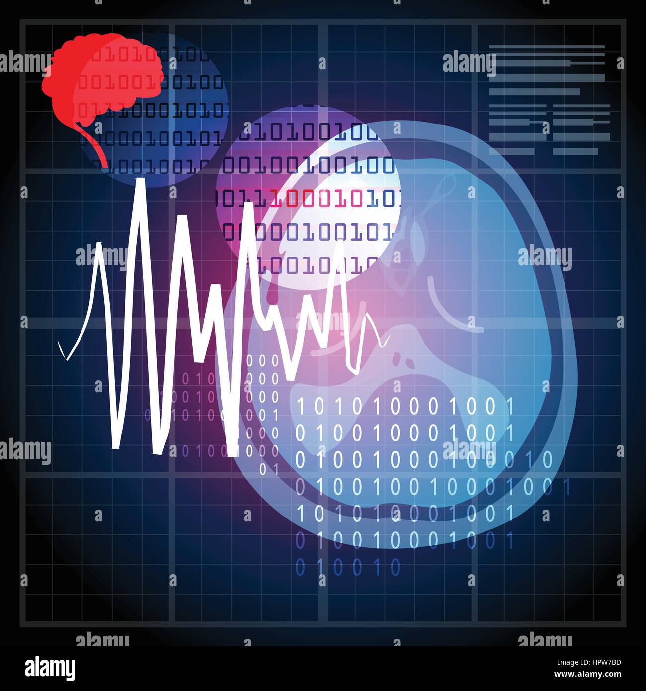 Illustration for Brain Medical Analysis Stock Vector Image & Art - Alamy