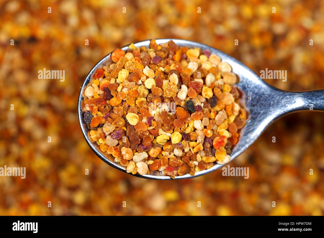 Extreme close up photo of colourful bee pollen Stock Photo - Alamy
