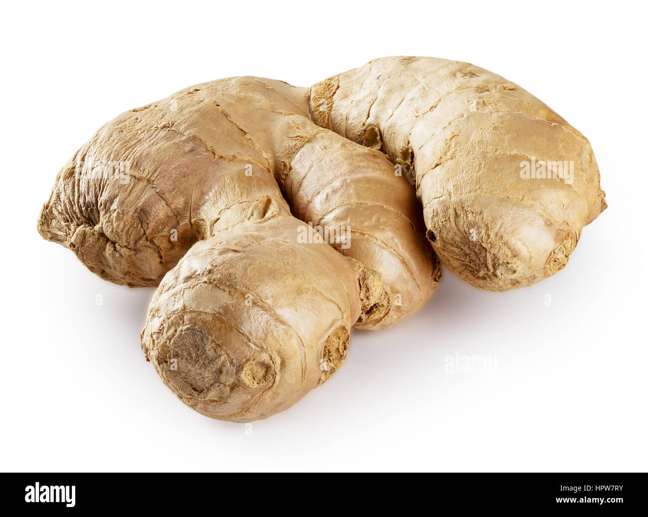 Twisted texture ginger root isolated on white background Stock Photo ...