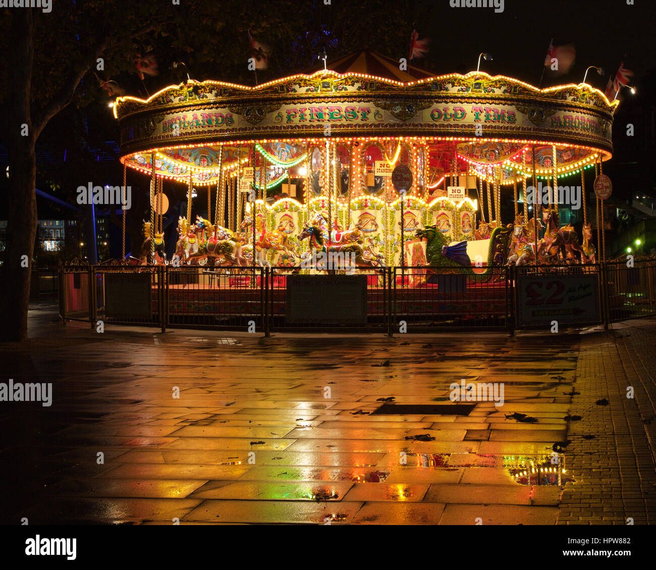 Antique merry go round carousel hi-res stock photography and images - Alamy