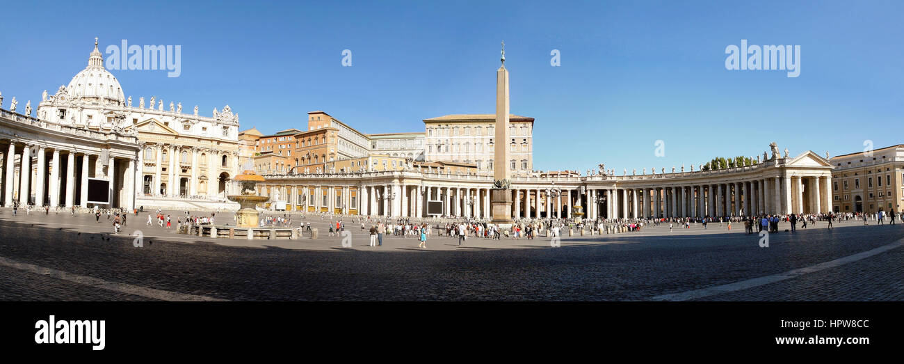 Panoramic View of the Vatican in Rome Italy Stock Photo - Alamy