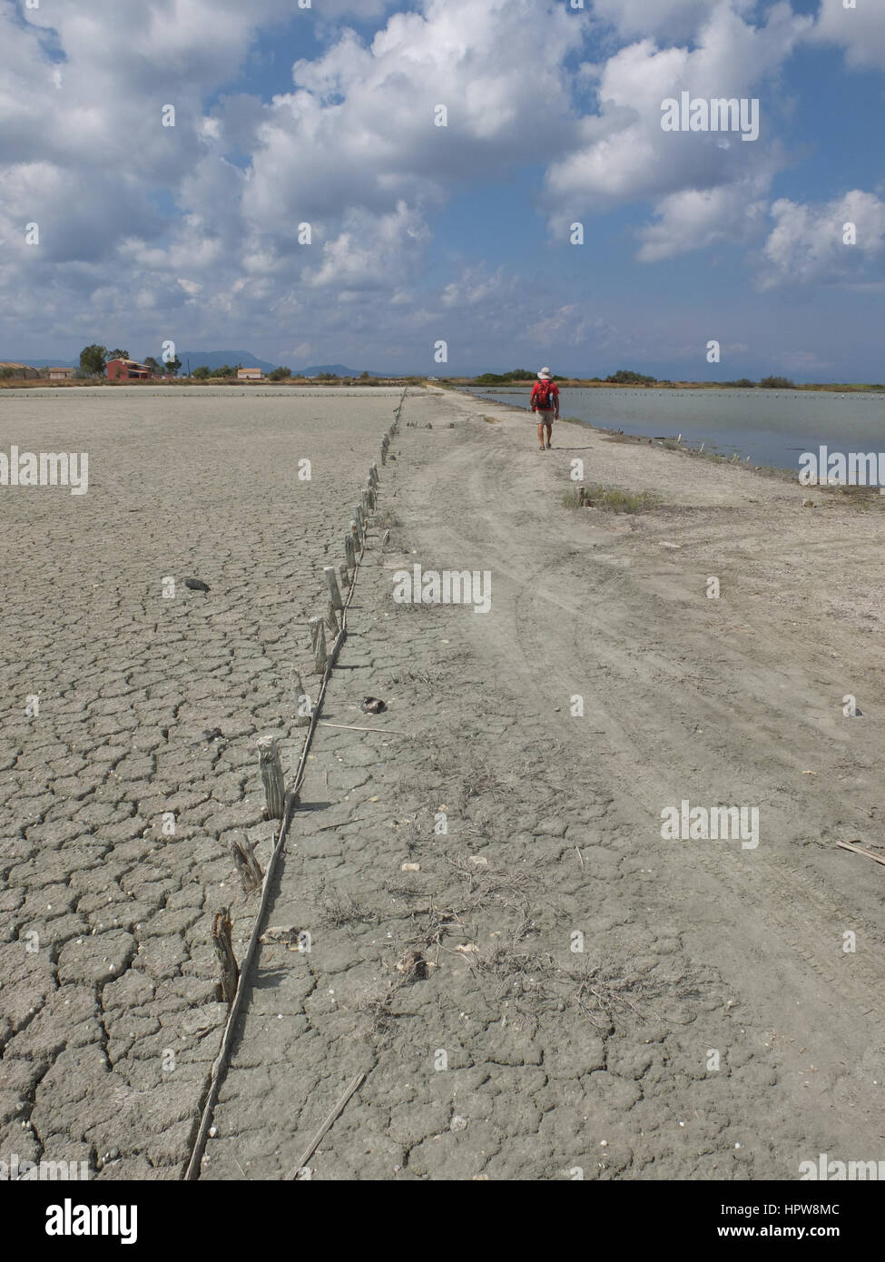 old salt pans near Lefkimmi, Corfu, Greece Stock Photo - Alamy