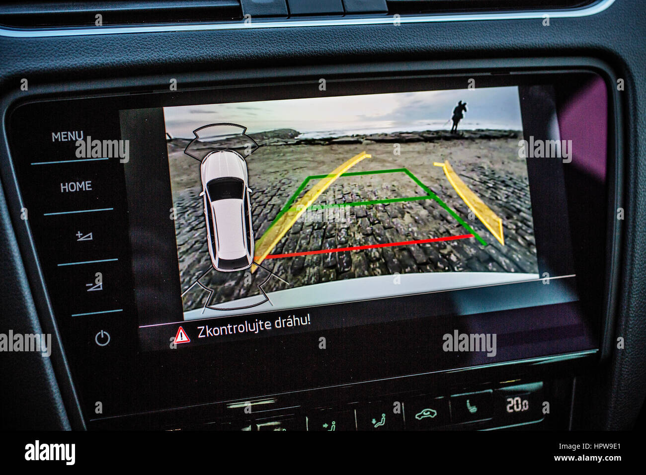 SKODA OCTAVIA III, facelift 2017, camera, screen Stock Photo - Alamy