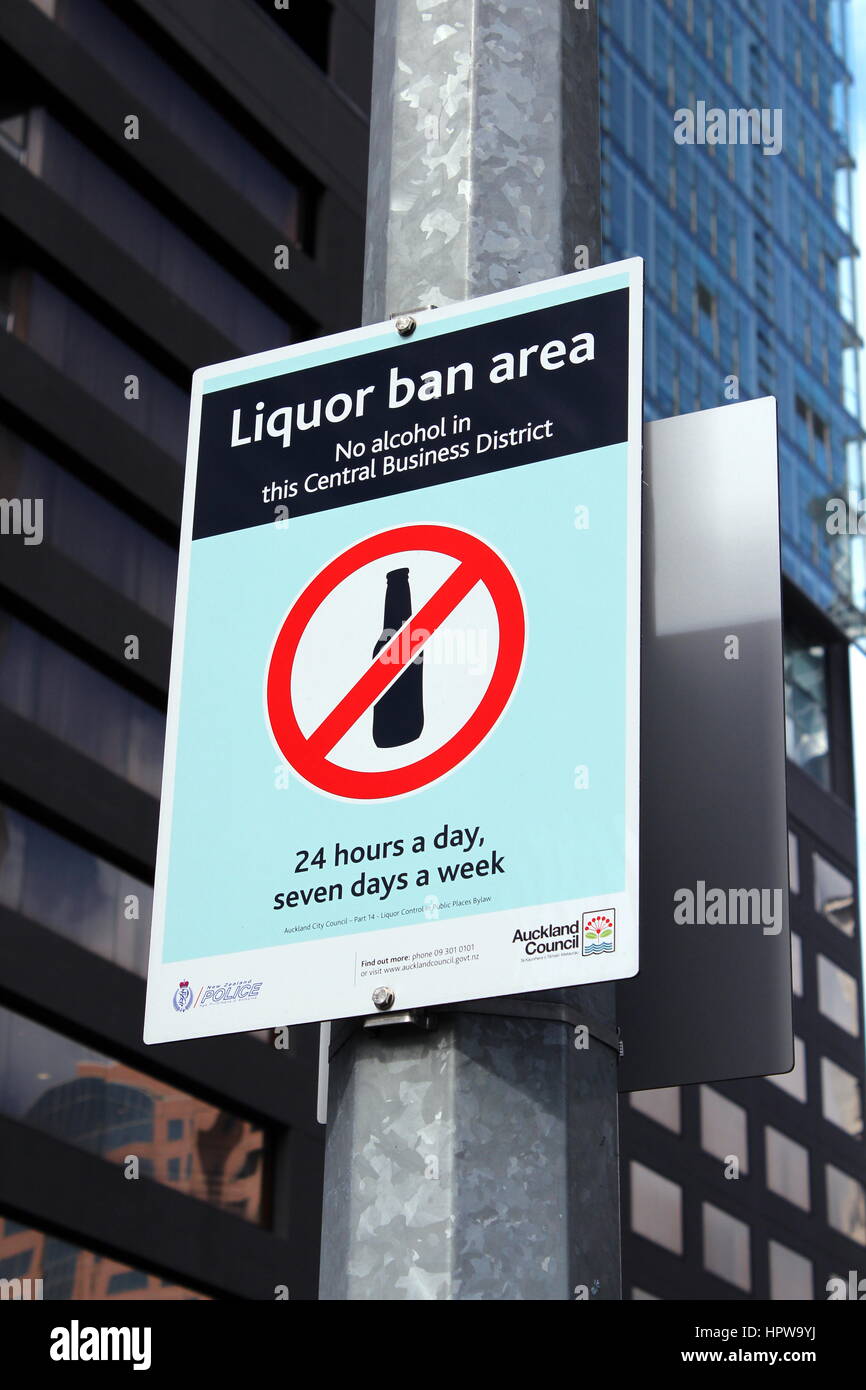 Liquor ban area Stock Photo - Alamy