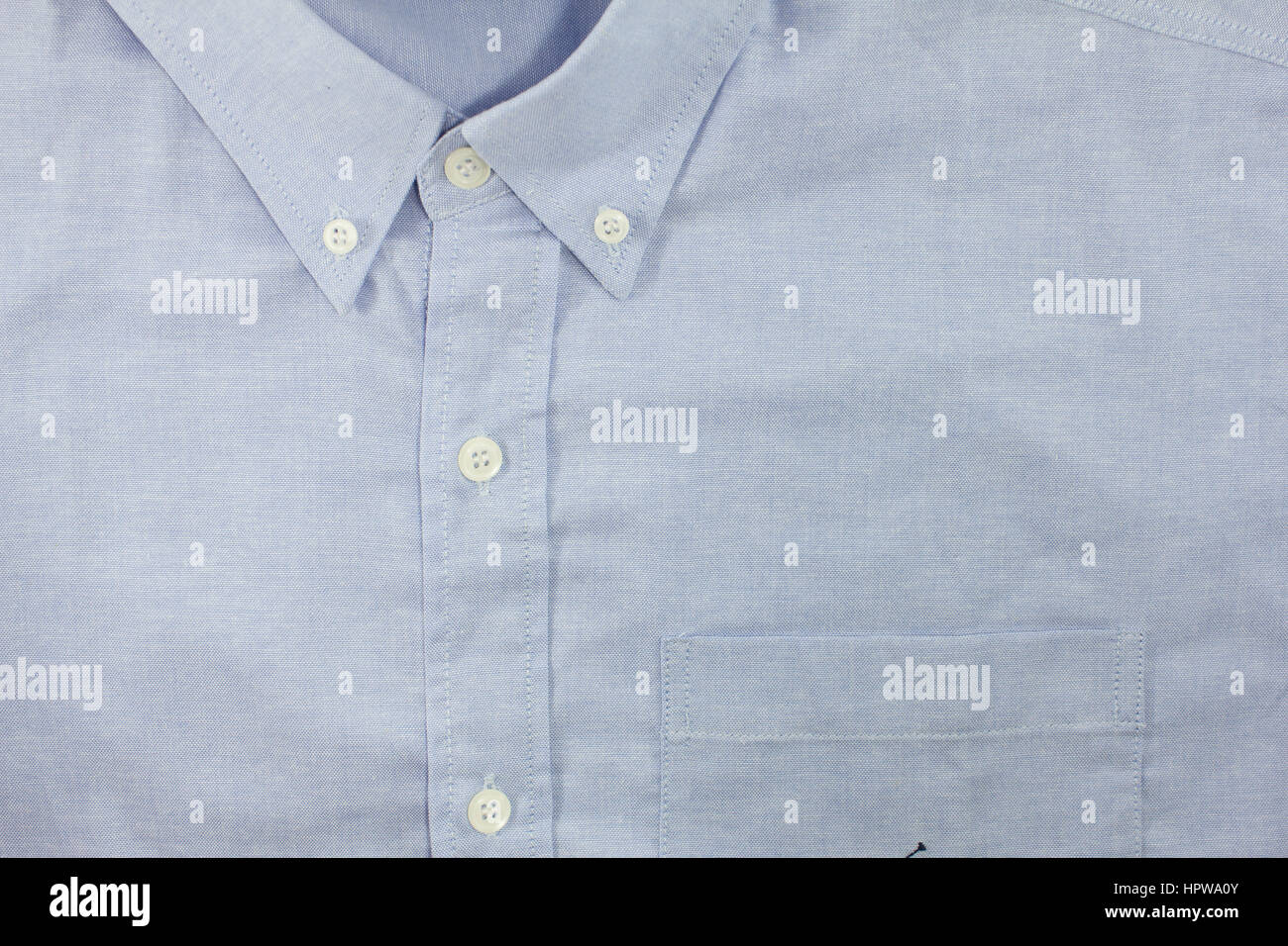 Closeup formal blue shirt texture for background Stock Photo - Alamy