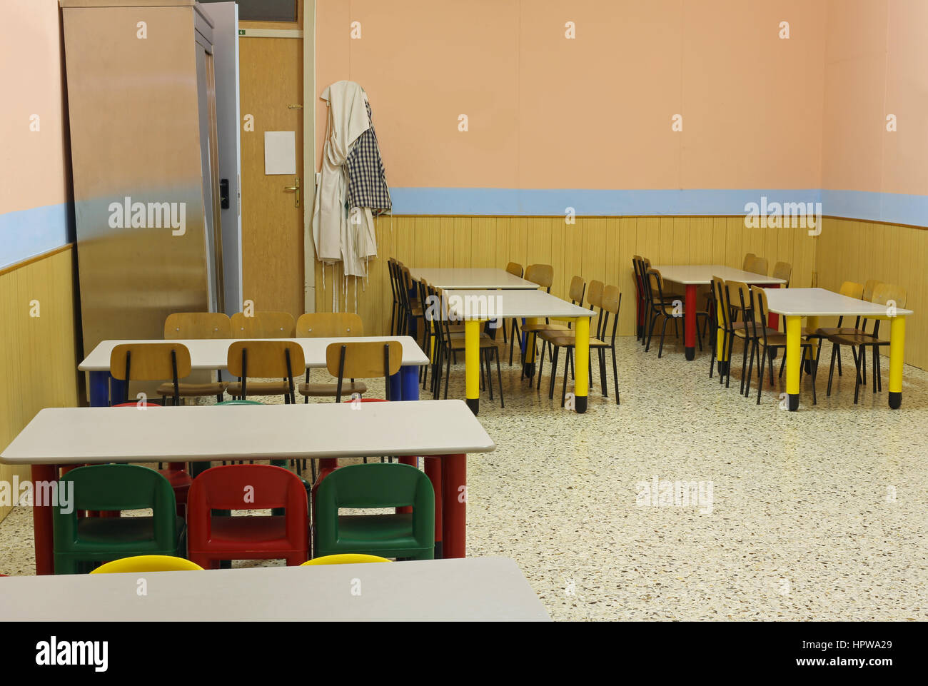 Empty School Lunch Table