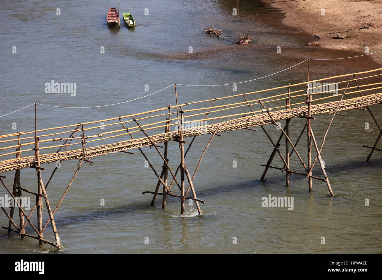 Scenery of bamboo bridge hi-res stock photography and images - Alamy