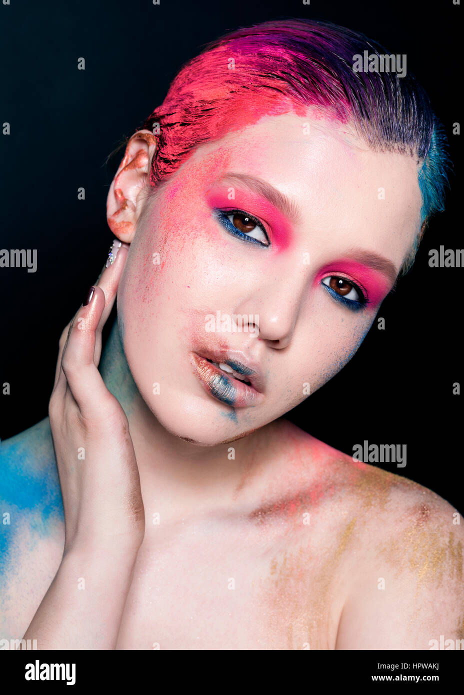 Black model ads hi-res stock photography and images - Alamy