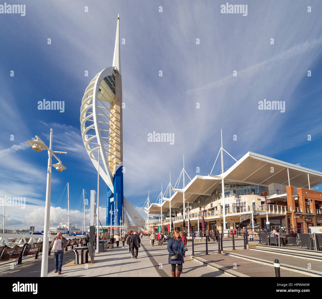 Gunwharf Quays by Portsmouth Harbour Stock Photo - Alamy