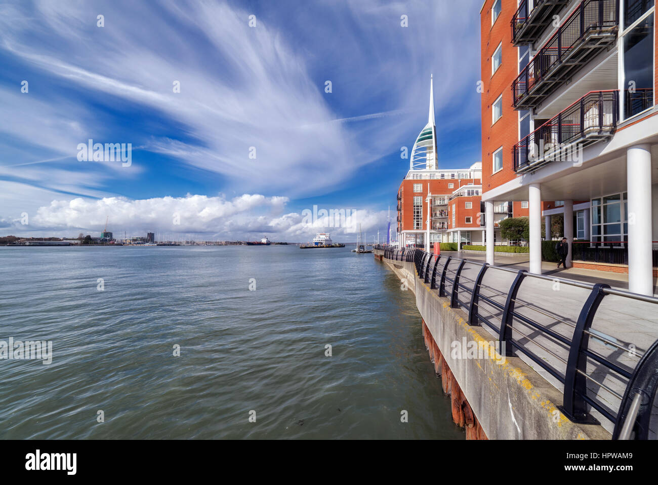 Gunwharf Quays by Portsmouth Harbour Stock Photo - Alamy