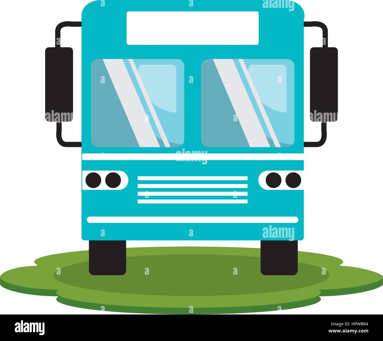 Front glass bus Stock Vector Images - Alamy