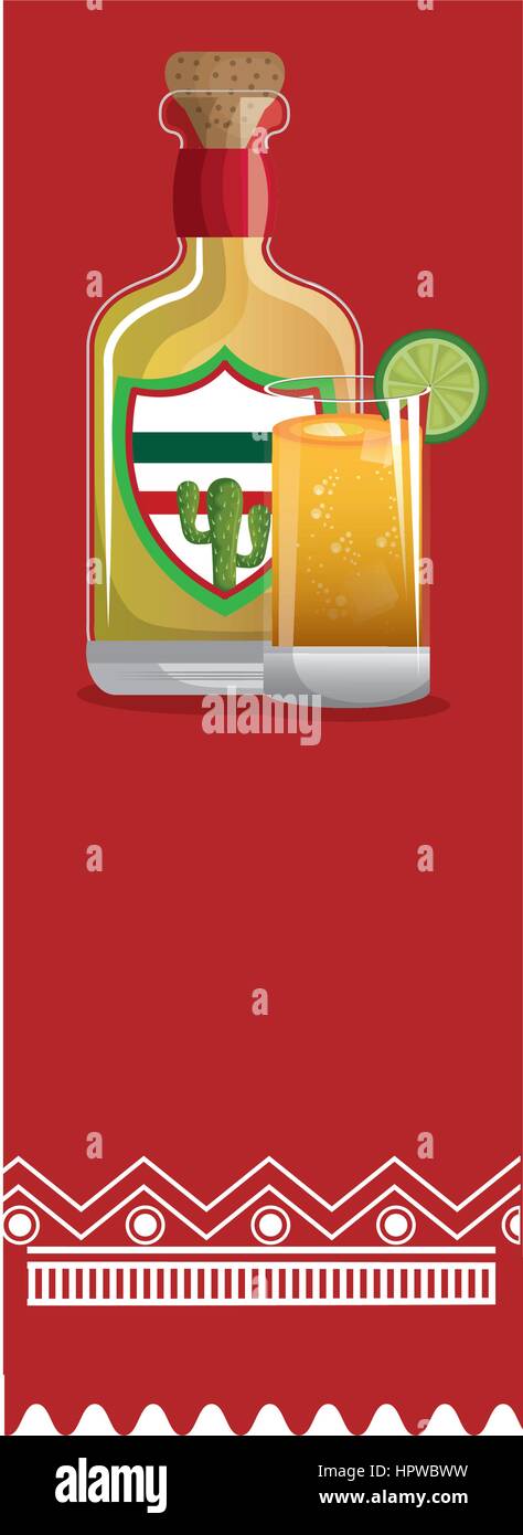Vintage tequila banner design hi-res stock photography and images - Alamy