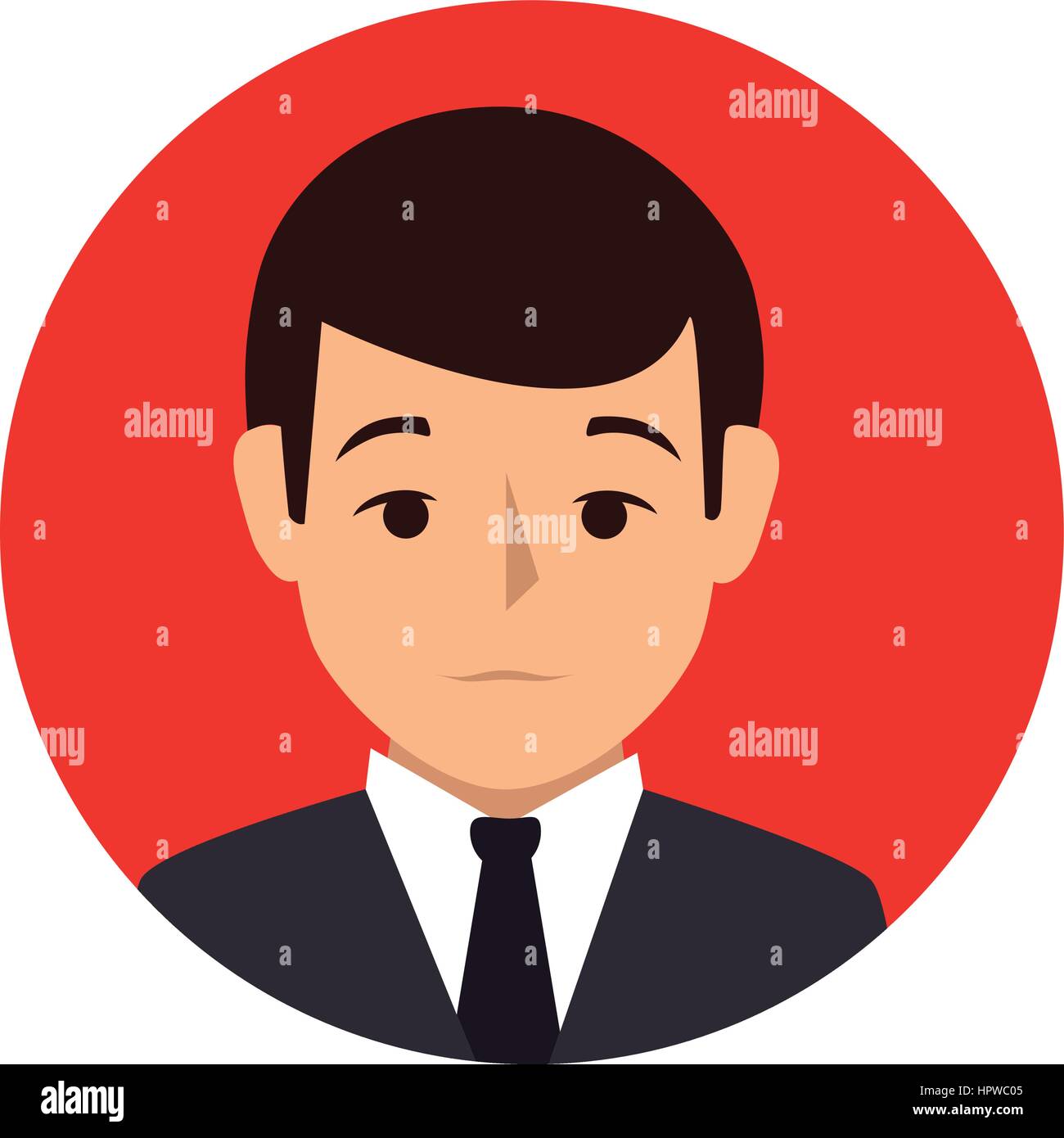 red sphere of half body man formal style Stock Vector Image & Art - Alamy