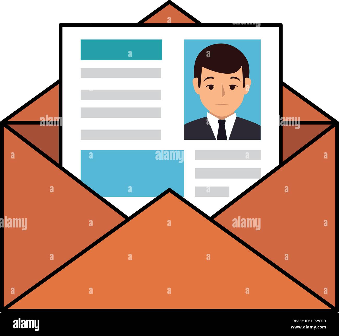 Cv paper sheet vector Stock Vector Images - Alamy