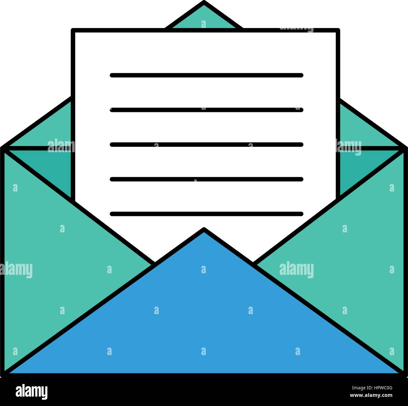 Paper sheets open blank Stock Vector Images - Alamy