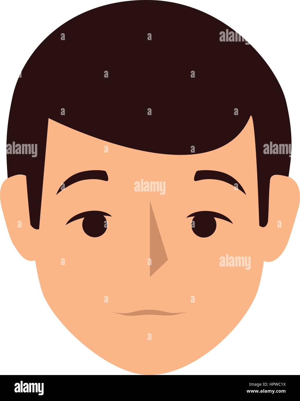 Front view smiling male Stock Vector Images - Alamy