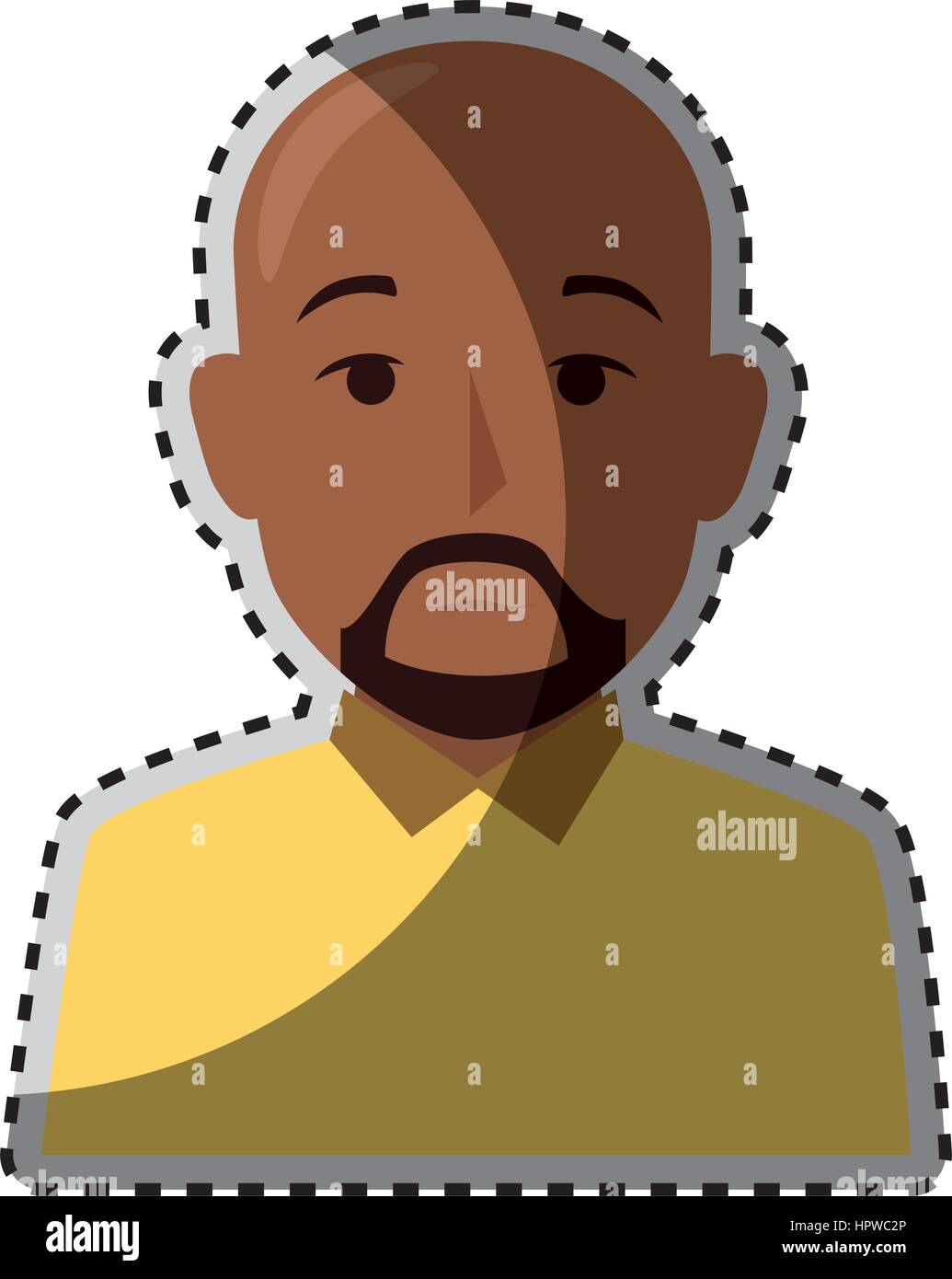 Sticker half body man hi-res stock photography and images - Alamy