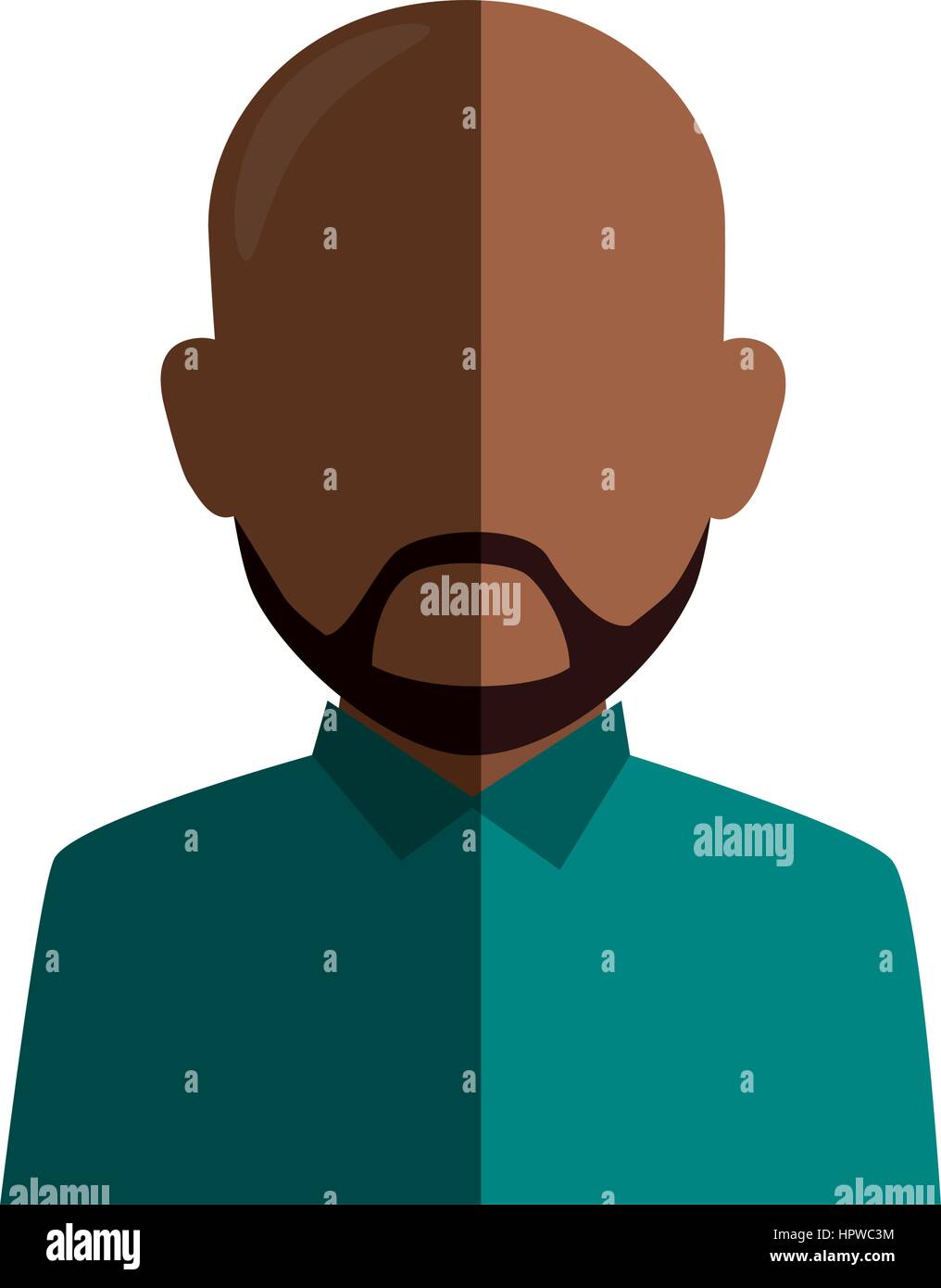 Half Bald Stock Vector Images Alamy