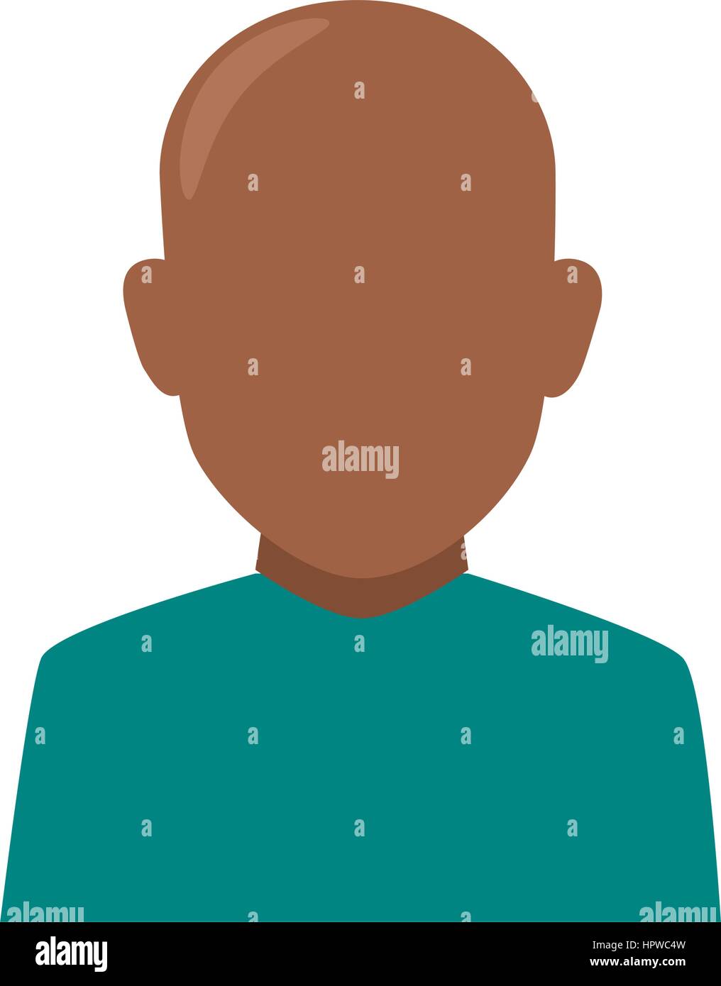 Bald head and neck Stock Vector Images - Alamy