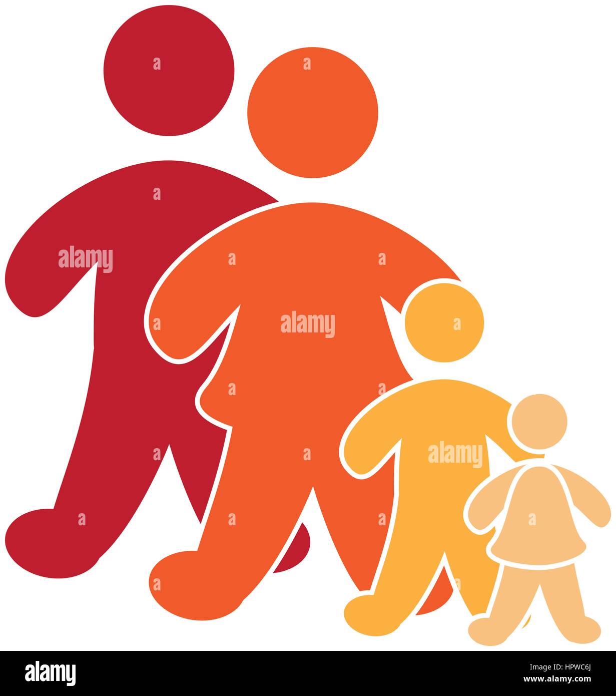 color pictogram with family group Stock Vector Image & Art - Alamy