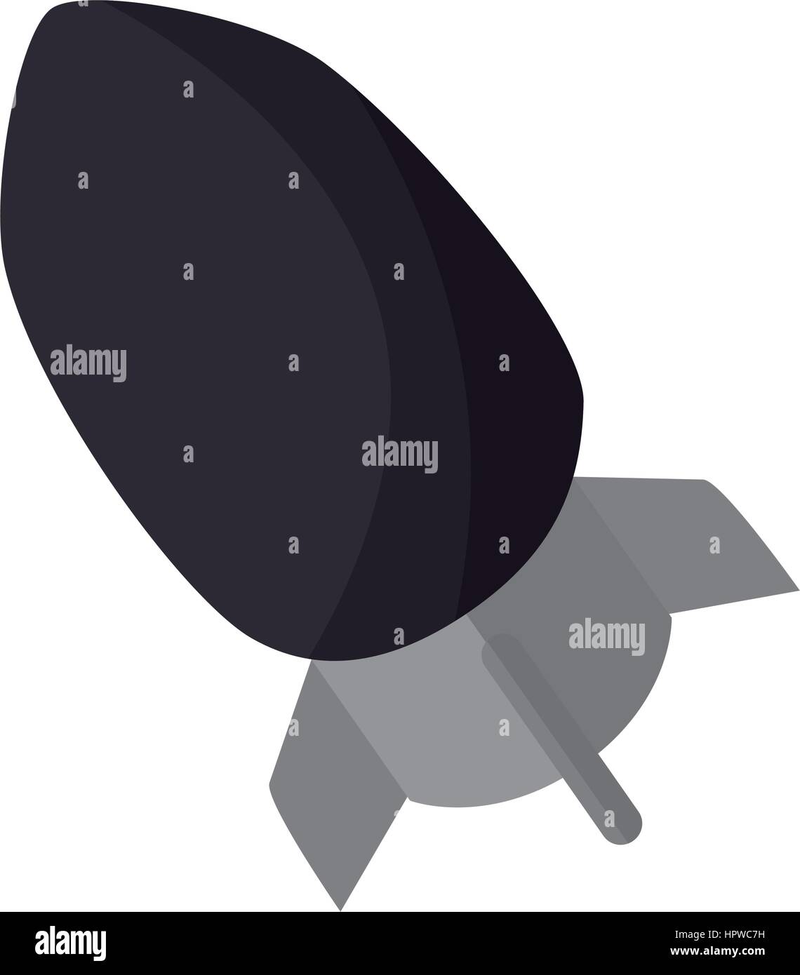 monochrome silhouette with rocket icon Stock Vector Image & Art - Alamy